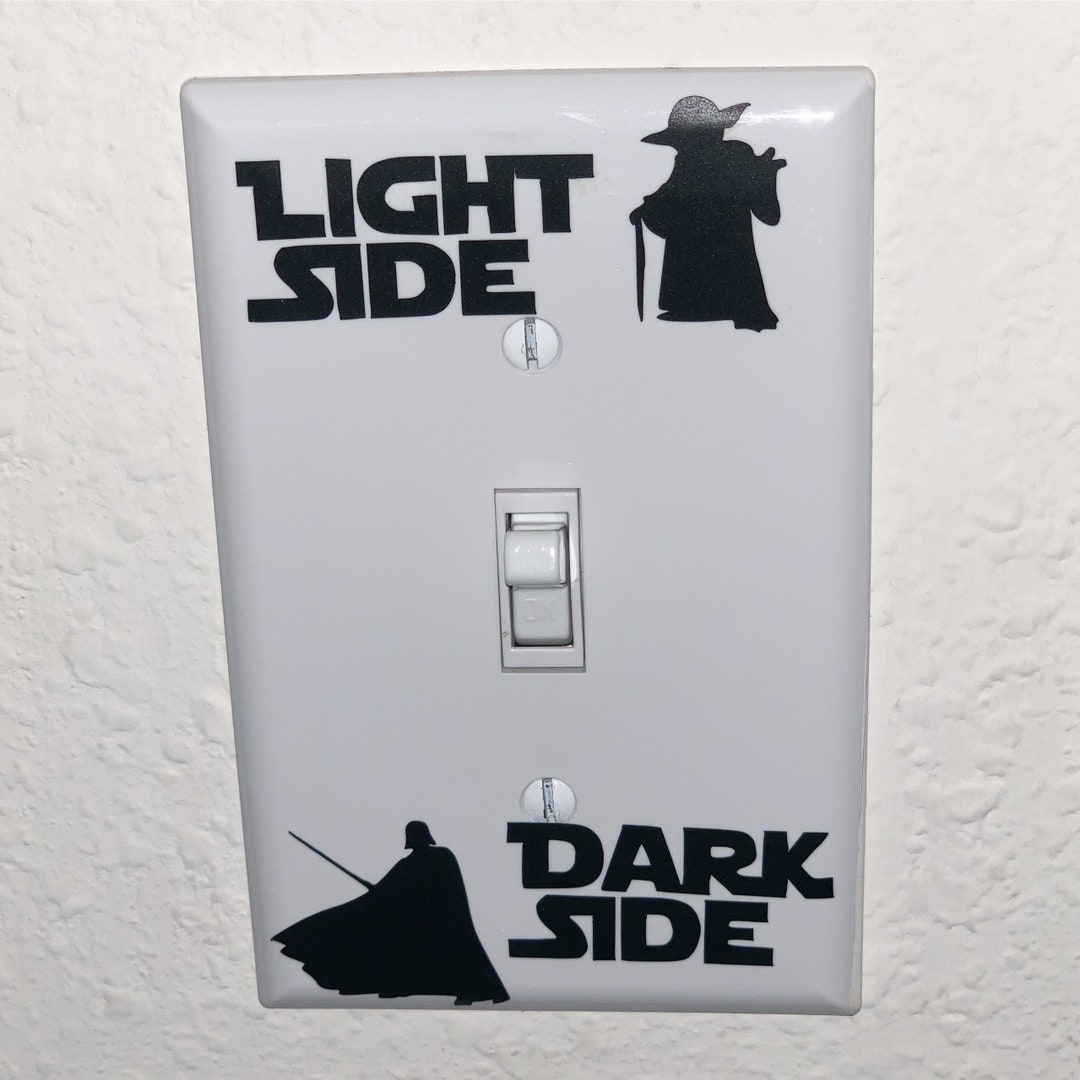 Star Wars Inspired Dark Side Light Side Wall Decor, Light Side Dark ...