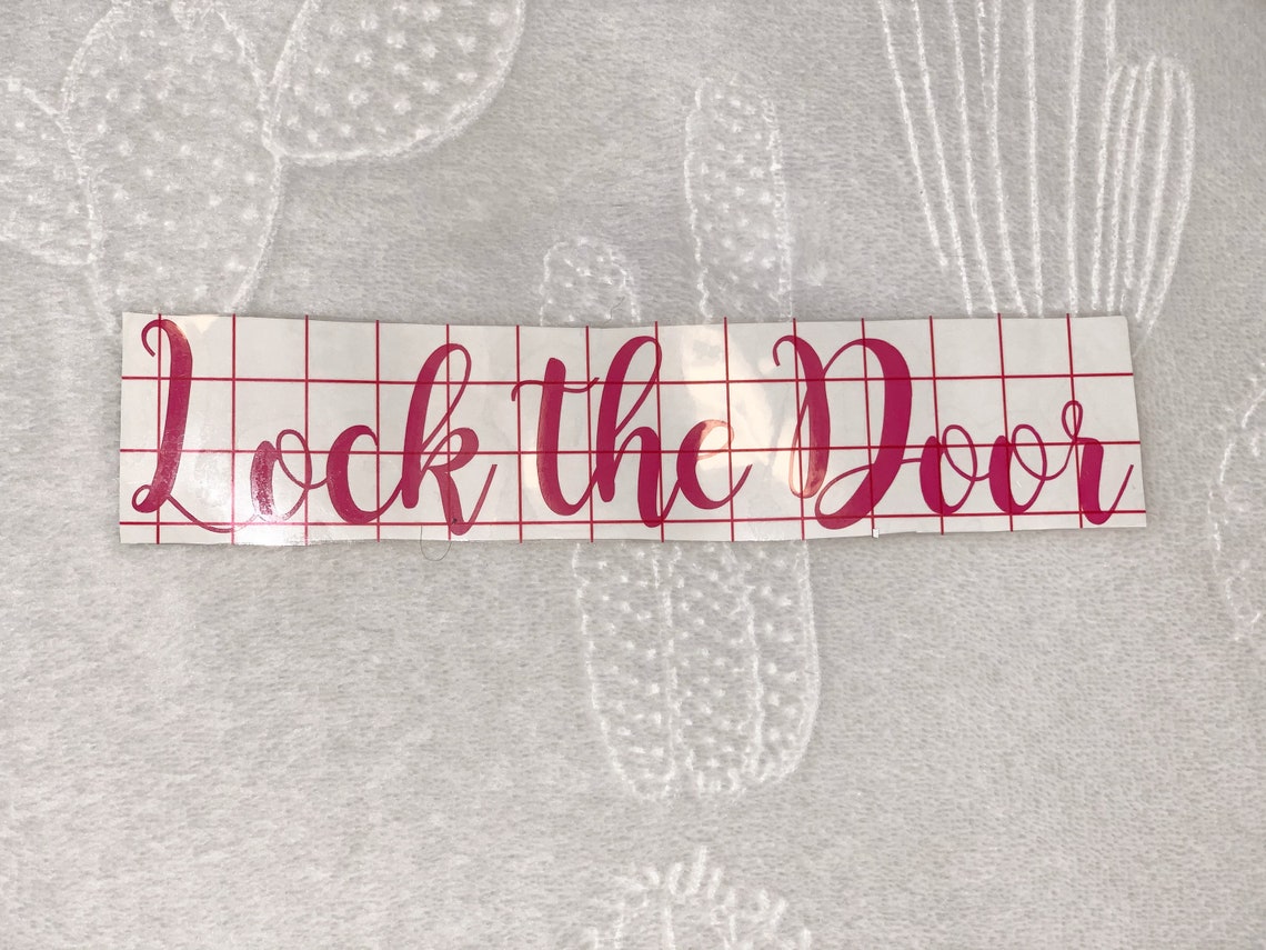Lock the Door Decal Lock the Door Sign Lock the Door | Etsy