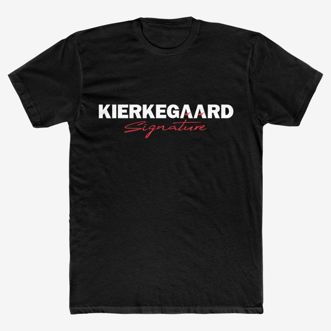 Kierkegaard Signature Tee (black) - Etsy