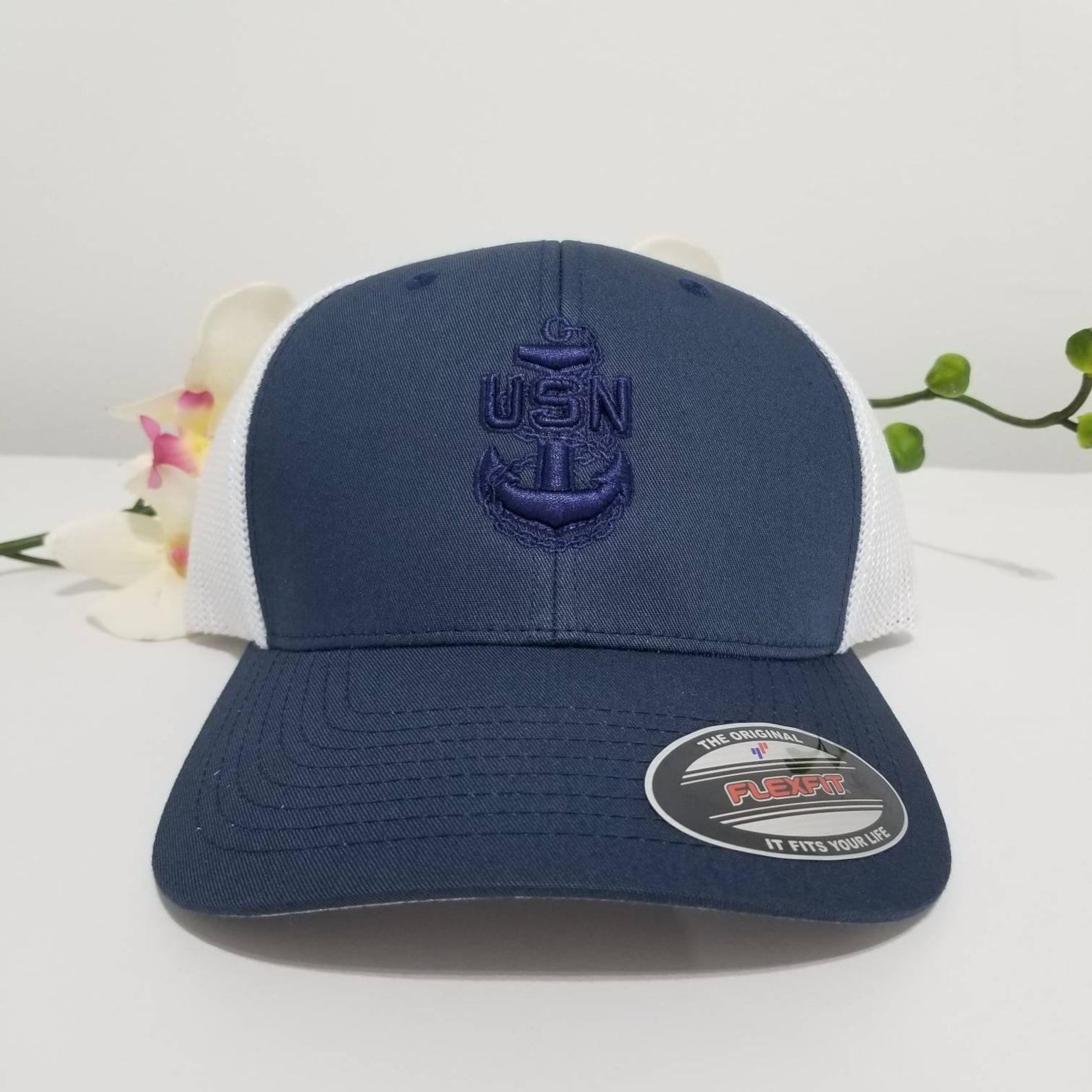US Navy Chief Hat USN Hat Flexfit Trucker Hats Flexfit - Etsy