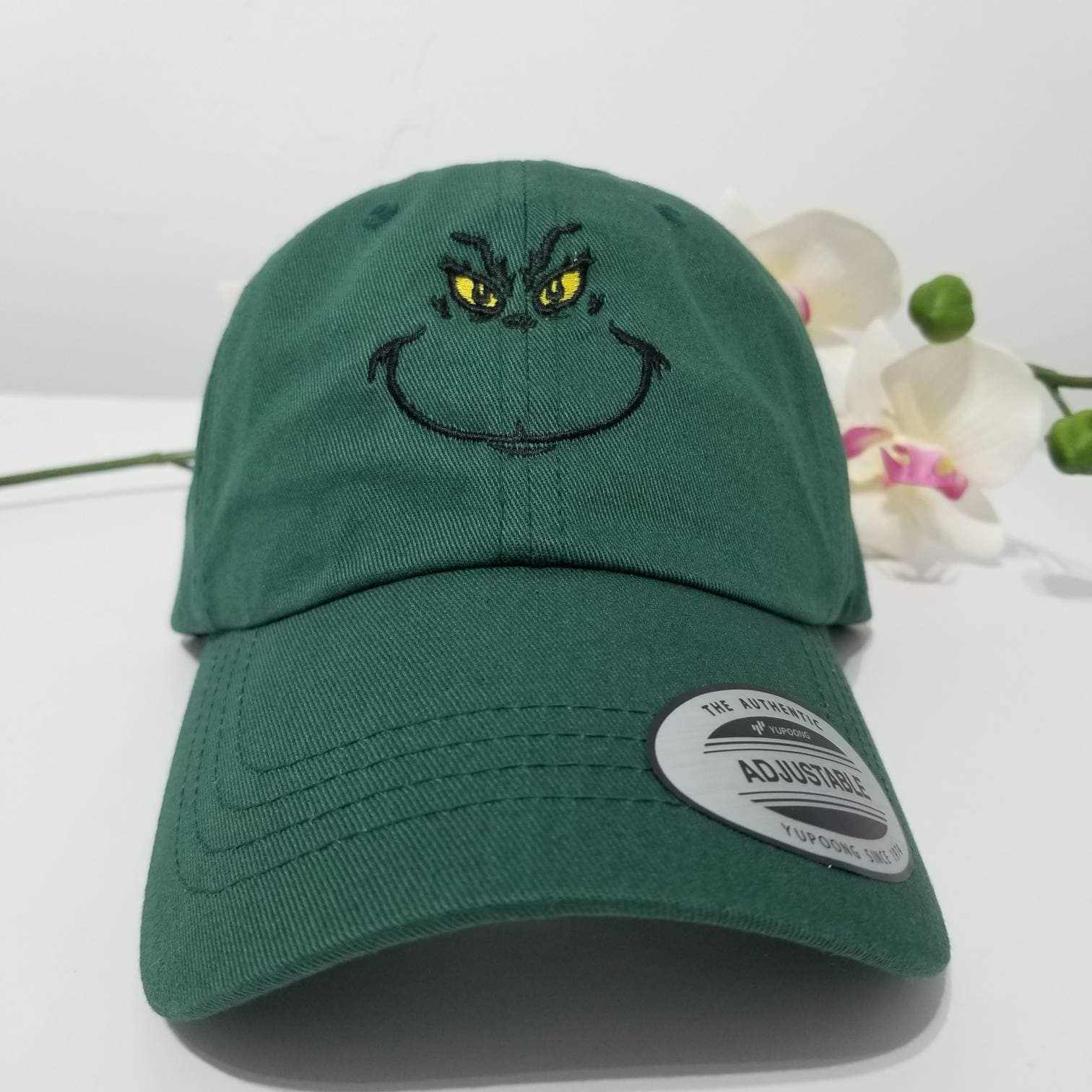 The grinch Dad Hat Grinch Cap Grinch Hat - Etsy