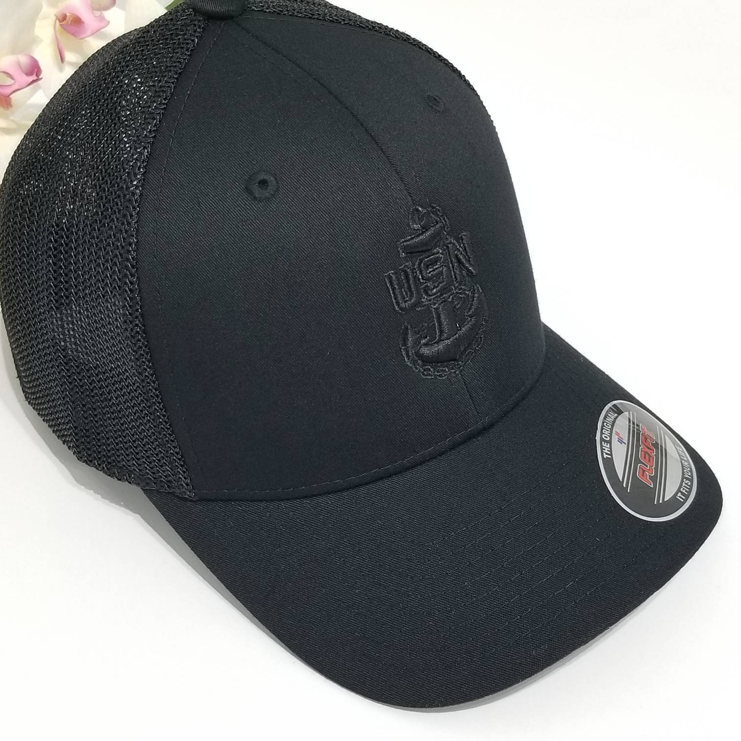 US Navy Chief Hat | USN Hat | Flexfit Trucker Hats | Flexfit 6511 ...