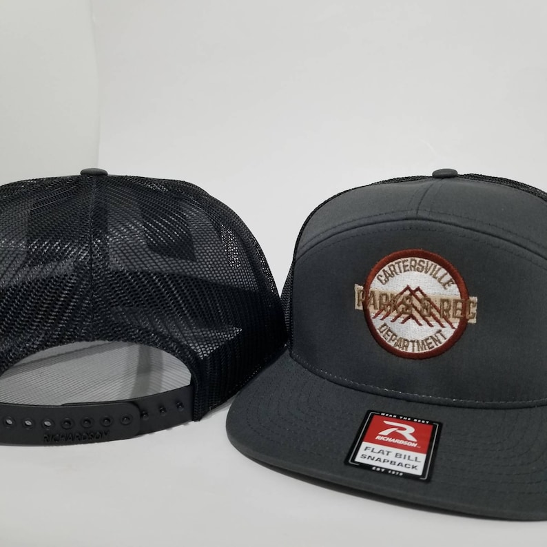 Custom 7 Panel Trucker Hat Custom 7 Panel Hat FLAT BILL - Etsy