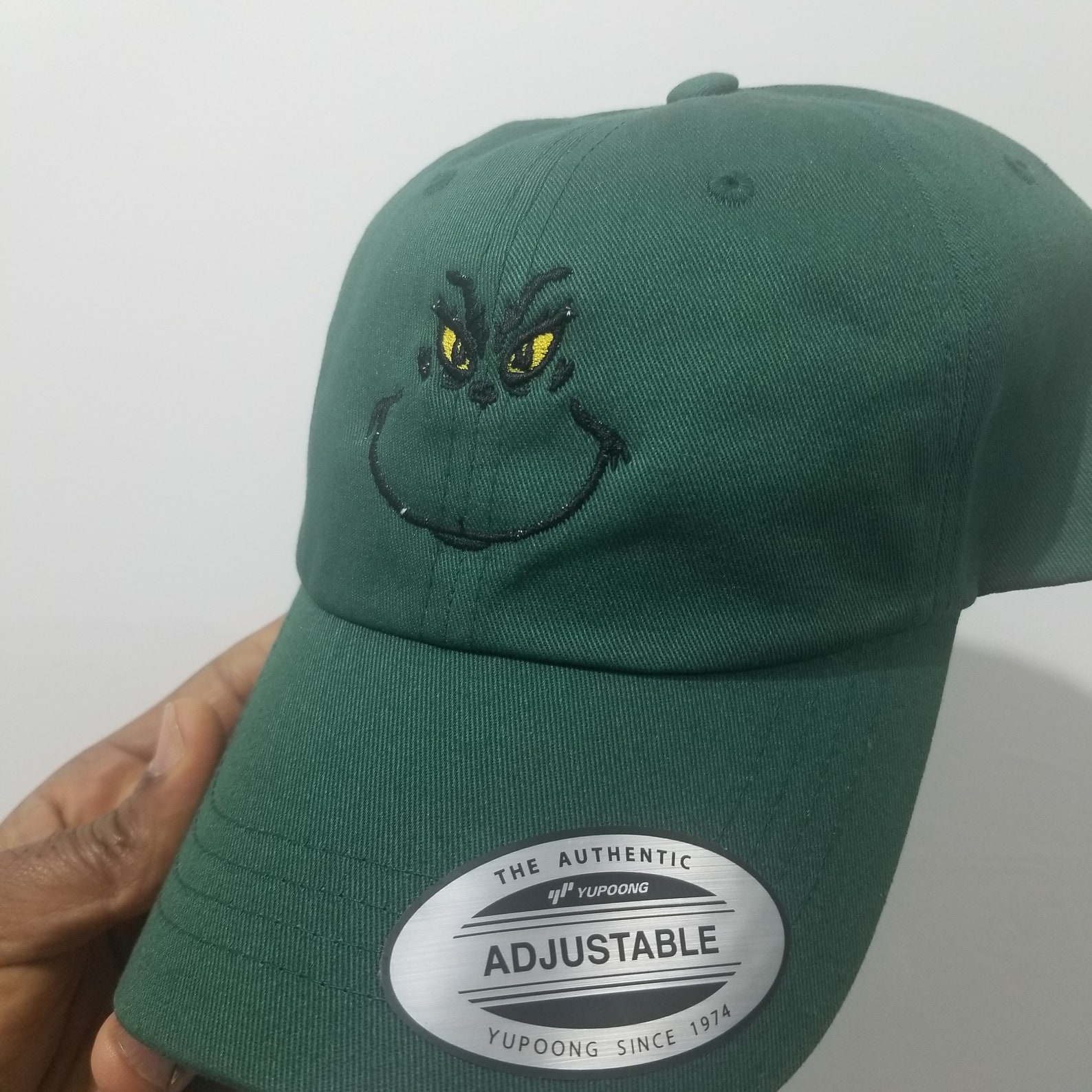 The Grinch Dad Hat Grinch Cap Grinch Hat | Etsy