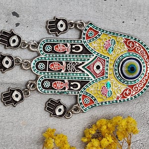 Large Hand of Fatima Pendant - Etsy