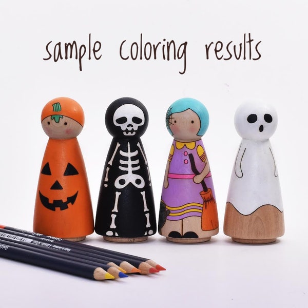 Peg Doll Halloween - Etsy