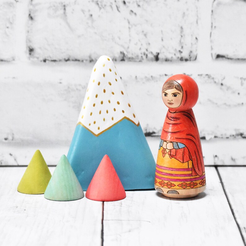 Malala Yousafzai Multicultural Peg Doll unpainted Gifts for - Etsy Malala Yousafzai Multicultural Peg Doll unpainted Gifts for - Etsy
