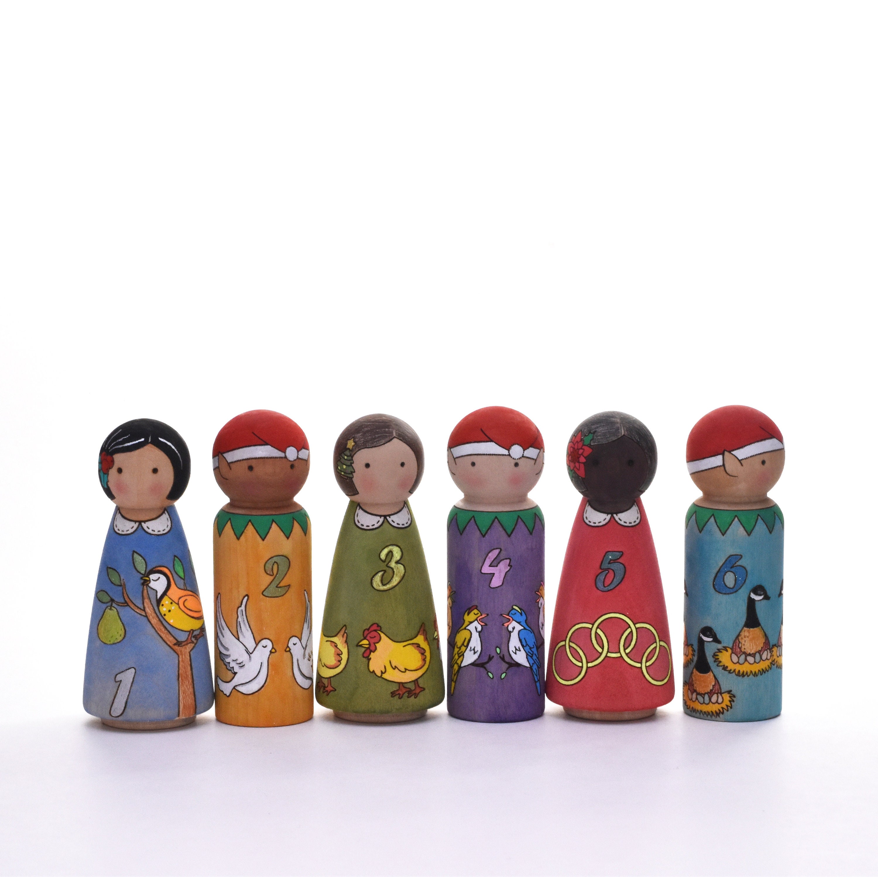 12 Days of Christmas Peg Doll Set DIY Kit Christmas Craft | Etsy