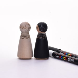 DIY Peg Doll Coloring Kit unpainted RBG Doll Gifts for - Etsy