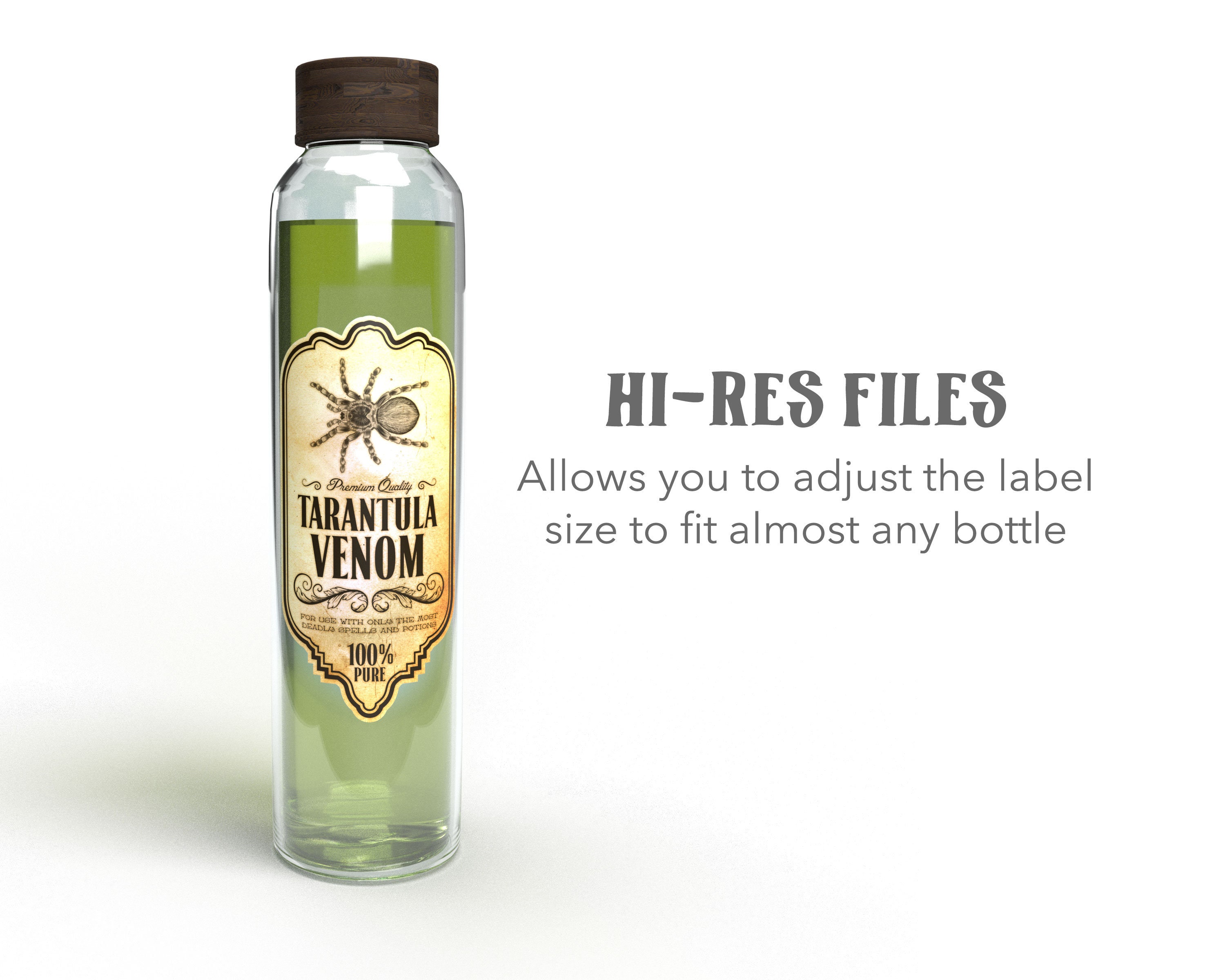 Tarantula Venom | Download and Print Potion Label | Digital Download - Etsy