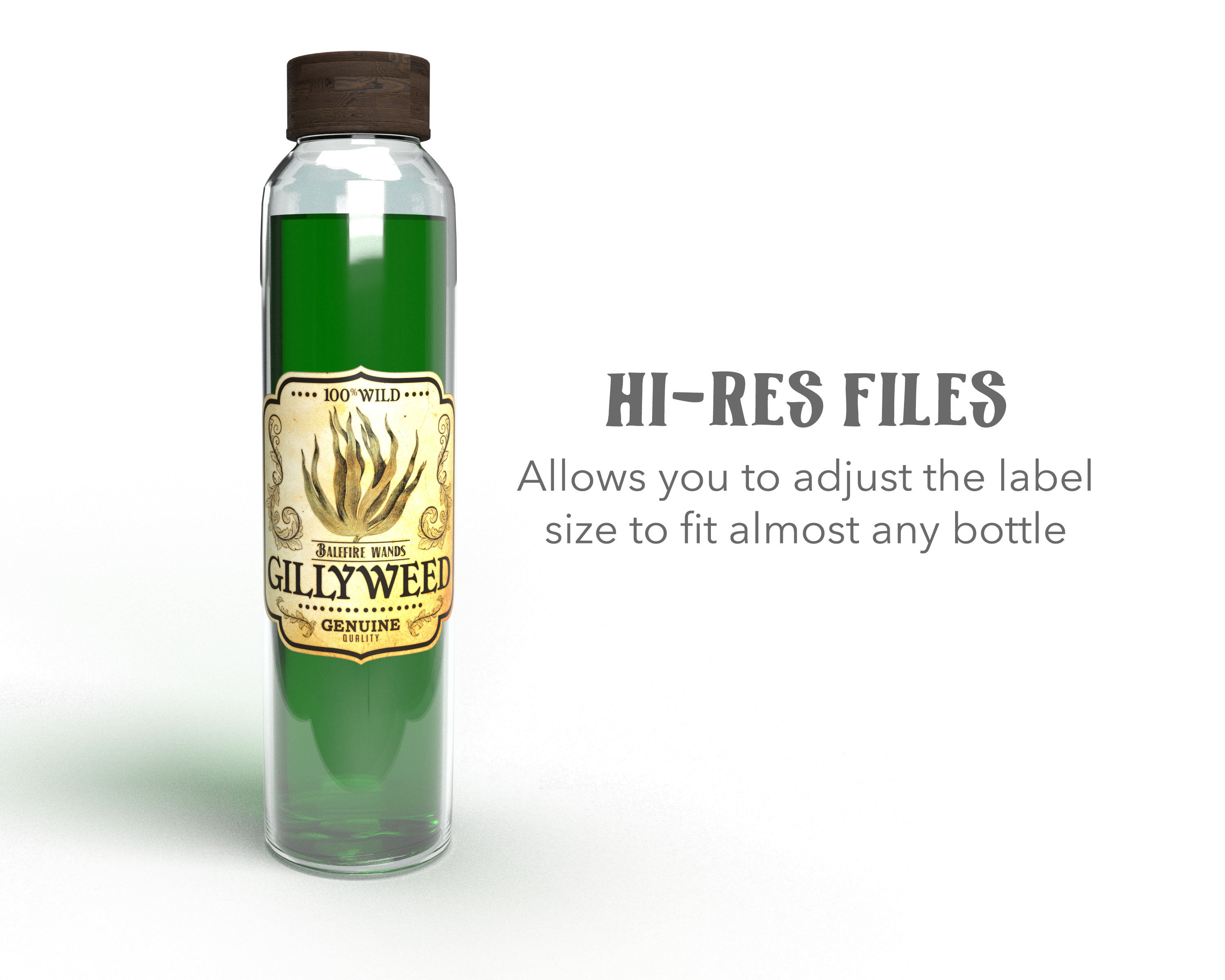 Digital Download Gillyweed Potion Label Download and Print - Etsy UK