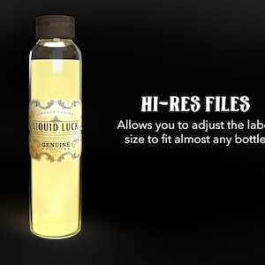 Digital Download | Liquid Luck Potion Label | Download and Print - Etsy