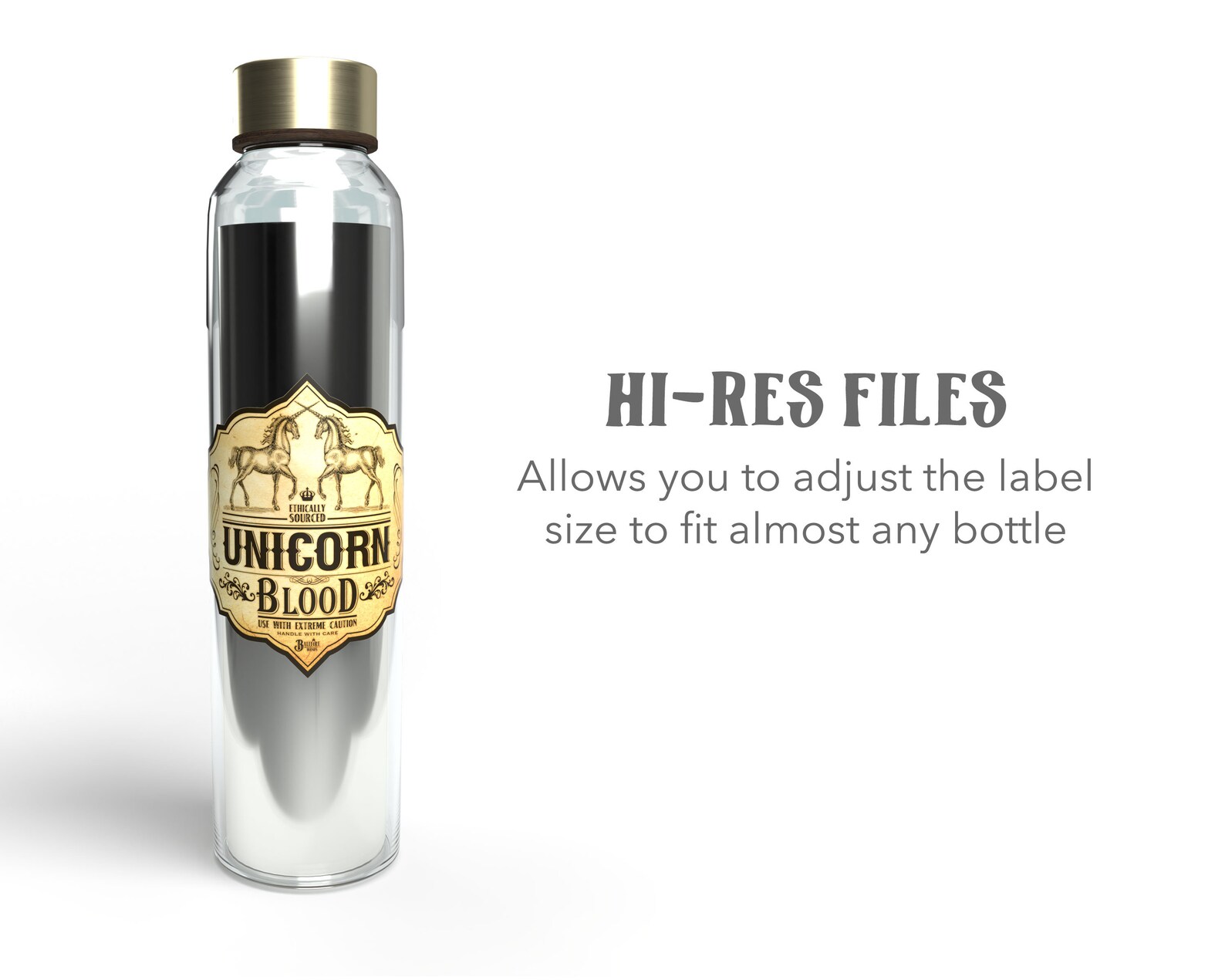 Digital Download | Unicorn Blood Potion Label | Download and Print - Etsy