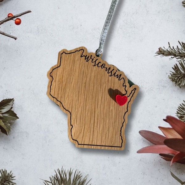 Wisconsin Ornament - Etsy