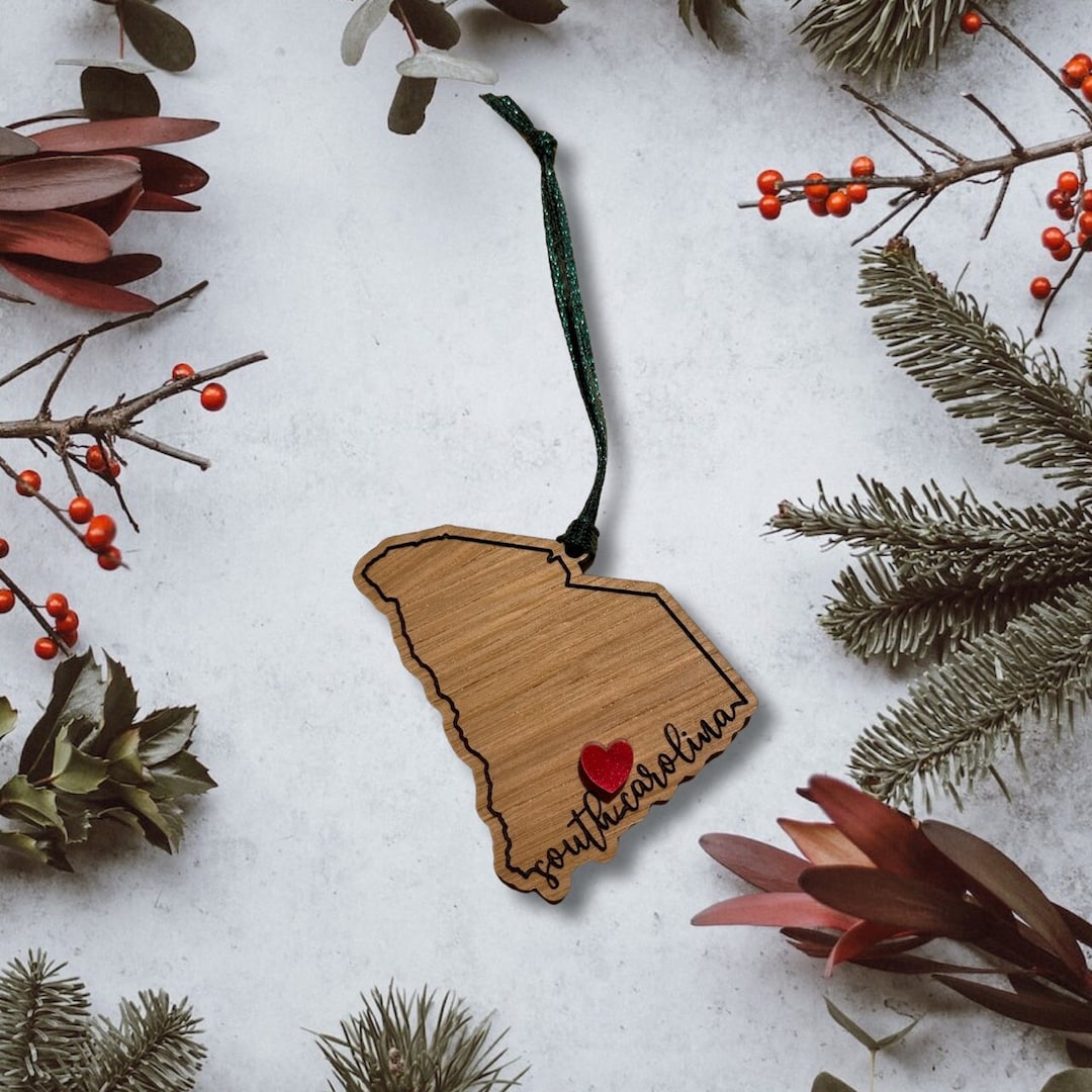 South Carolina Love Ornament / Customized Gift / Personalized Ornament ...