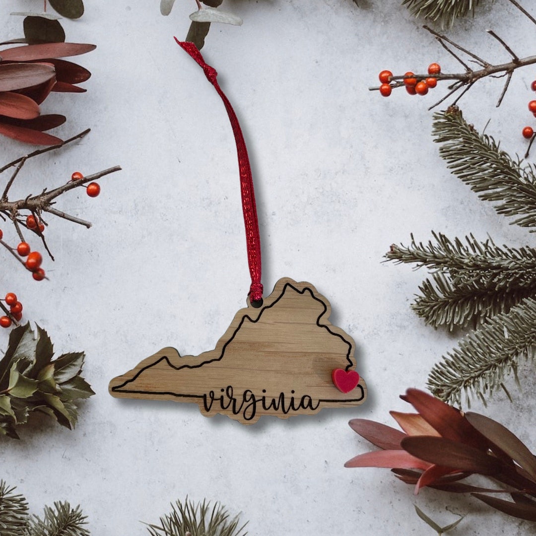 Virginia Love Ornament / Customized Gift / Personalized Ornament / Your ...