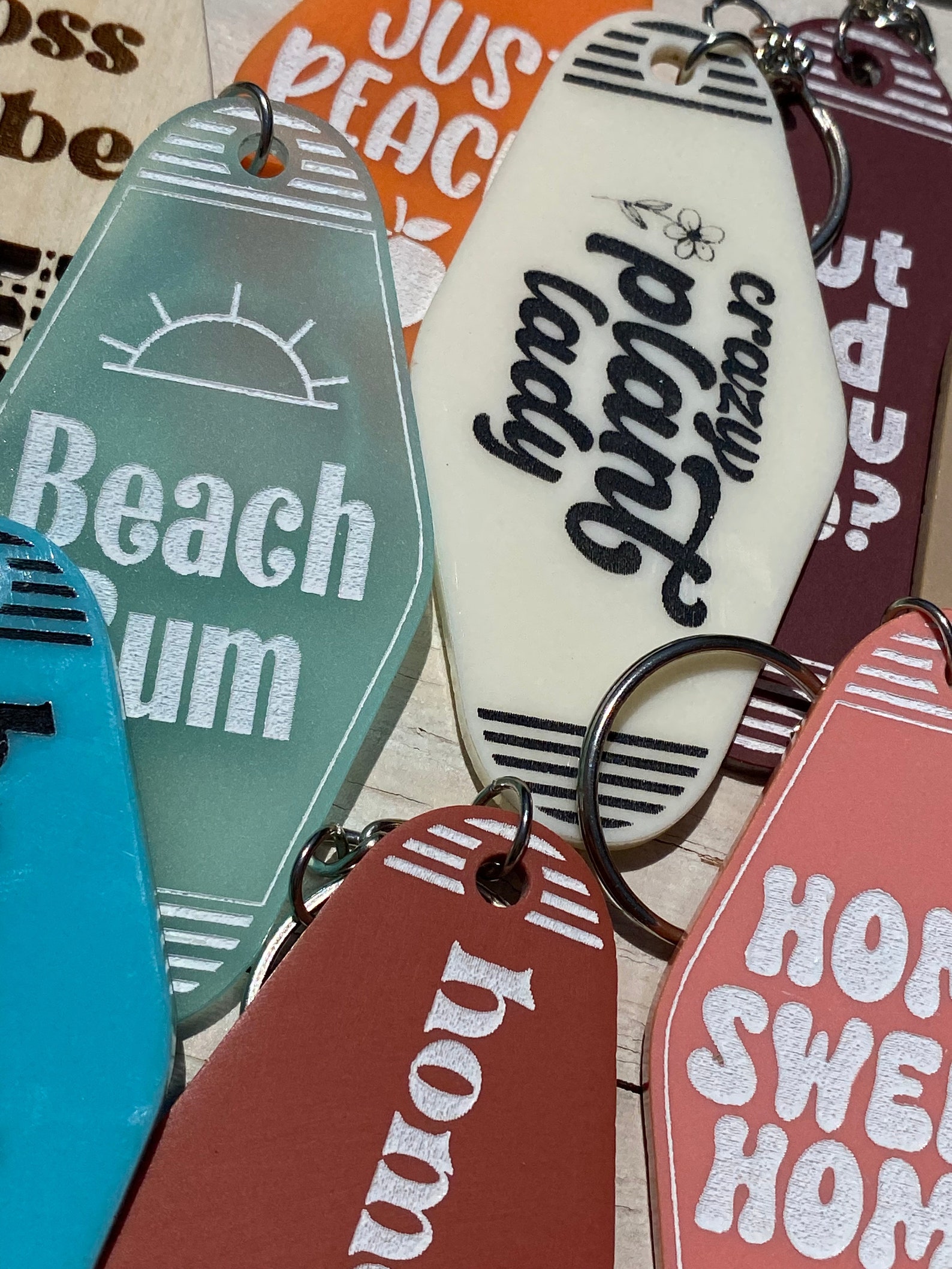 Retro Motel Keychains Motel Keychains Motel Keychains - Etsy