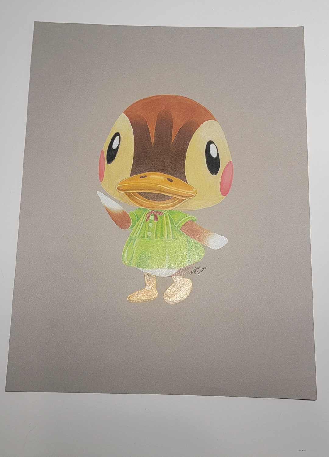 Molly Animal Crossing New Horizons Prismacolor Art Work - Etsy