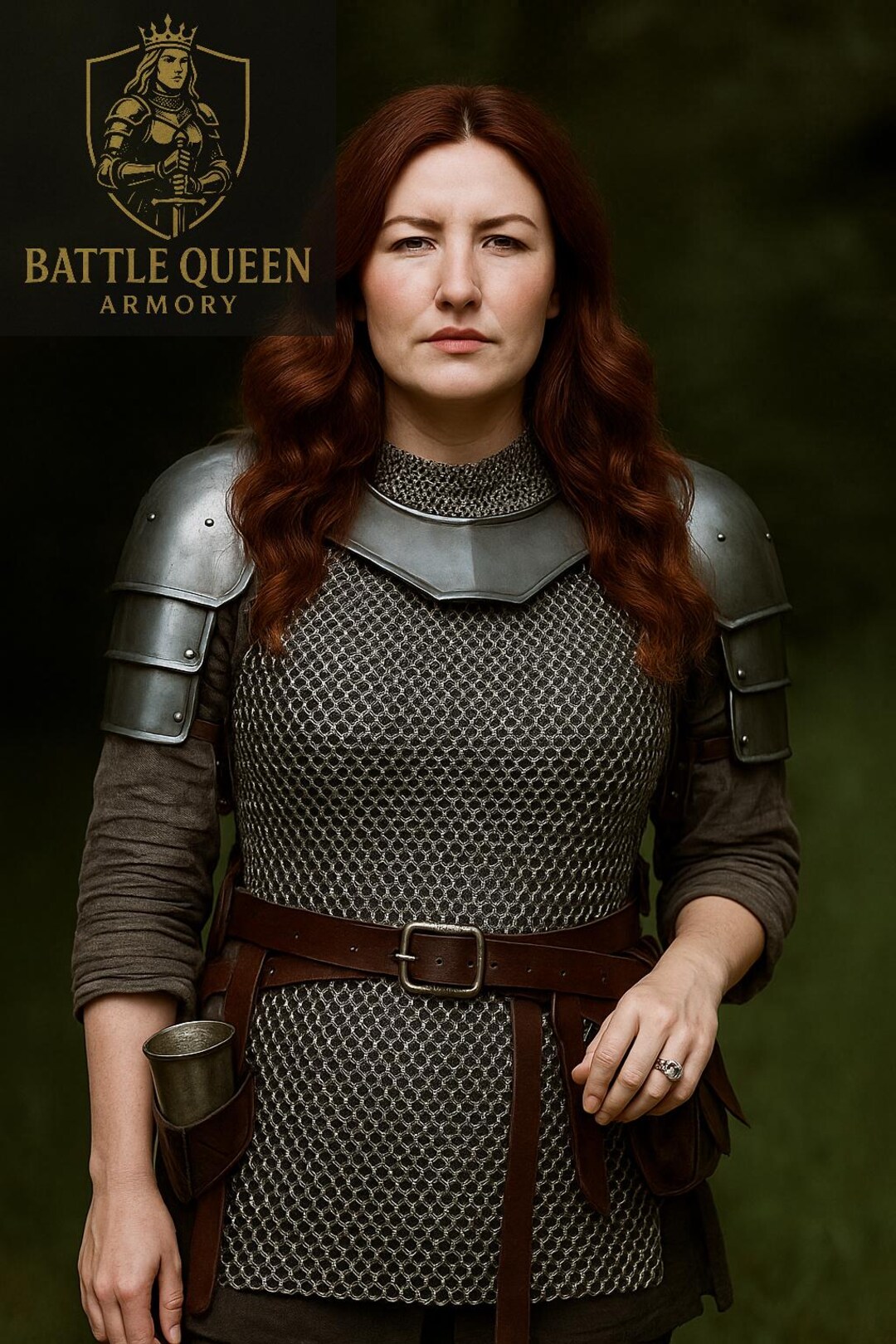 Medieval Brave Lady Knight Armor/female Battle Warrior Chainmail Set ...