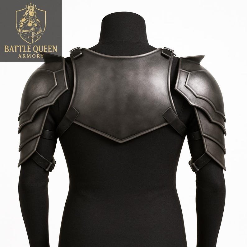 Handmade Steel Pauldrons & Gorget Set: Medieval Knight Armor - Etsy