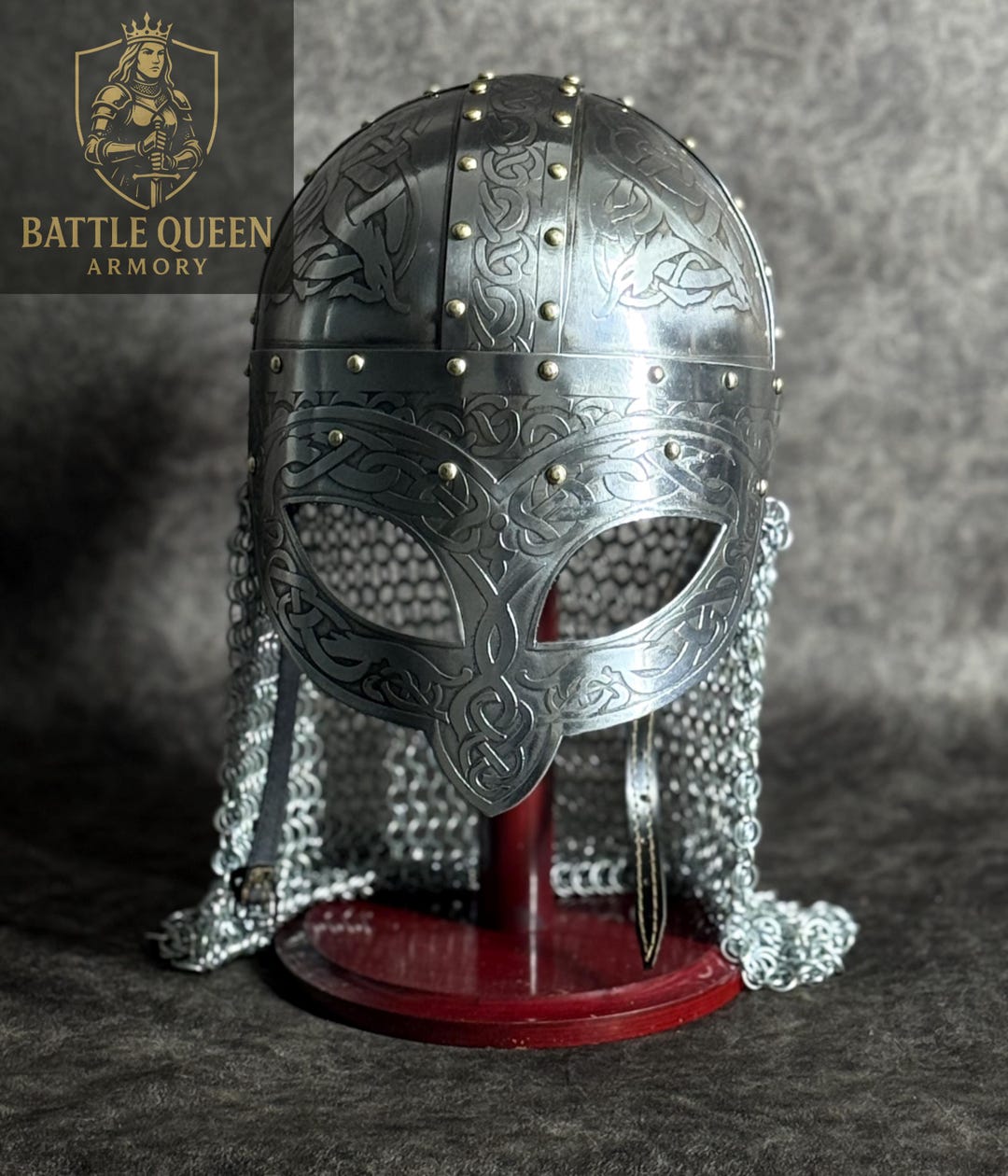 Medieval Viking Helmet/norse Viking Steel Helmet With Chainmail/battle ...