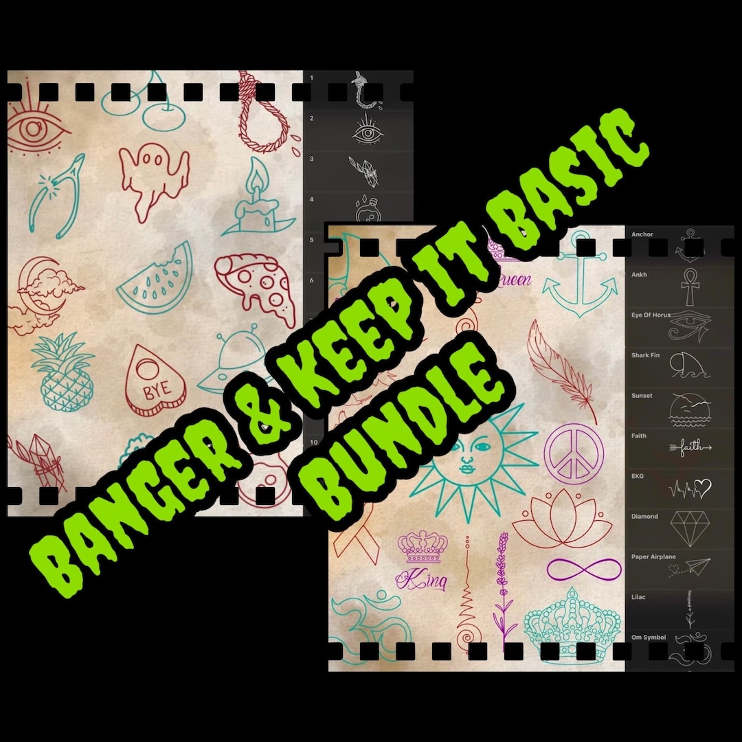 Bundle and Save Banger & Keep It Basic Sets for Procreate-105 Total ...