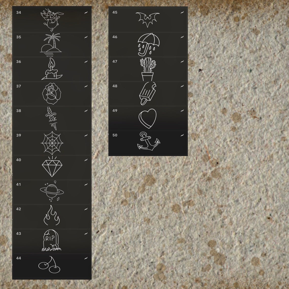 50 Banger Tattoo Designs for Procreate - Etsy