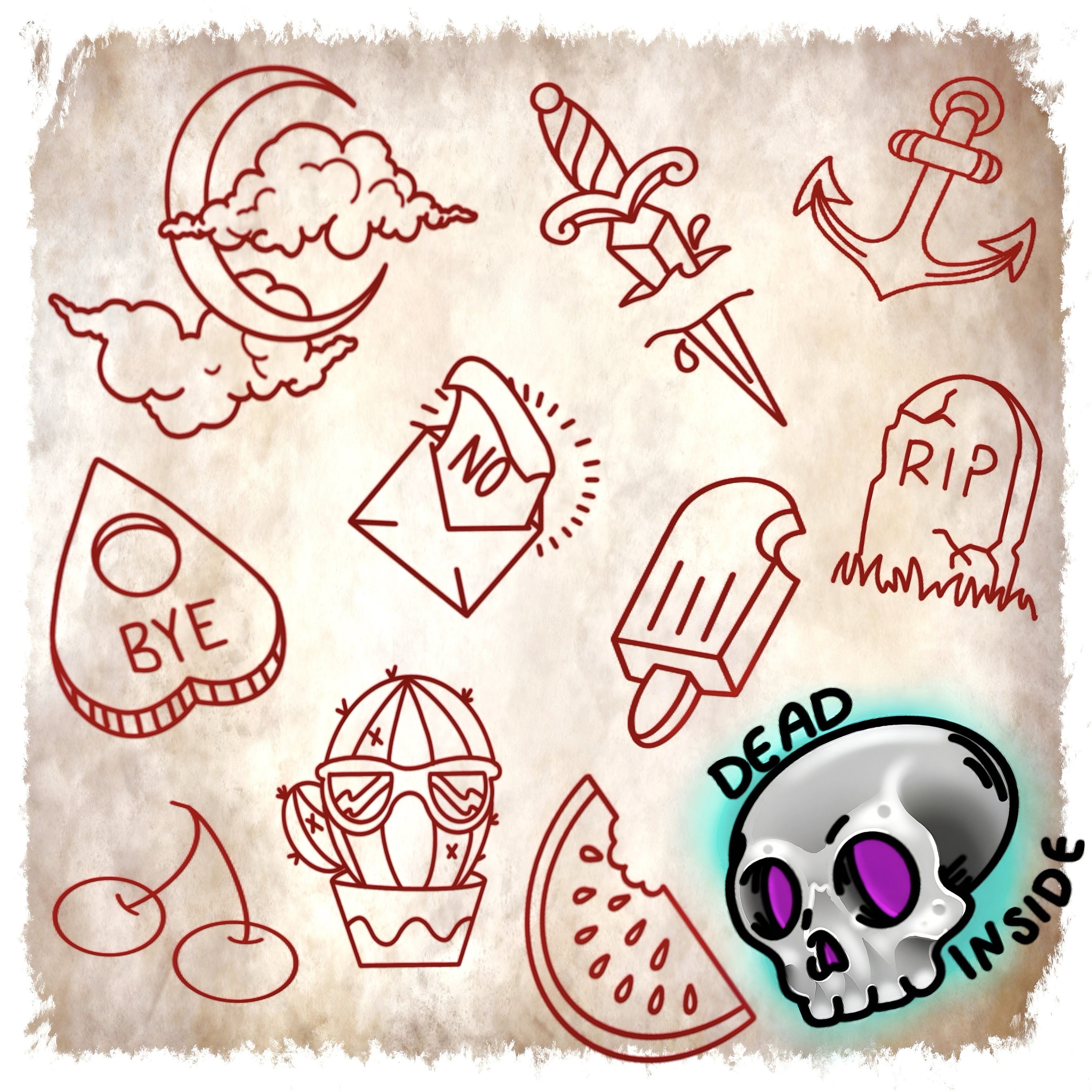 50 Banger Tattoo Designs for Procreate - Etsy