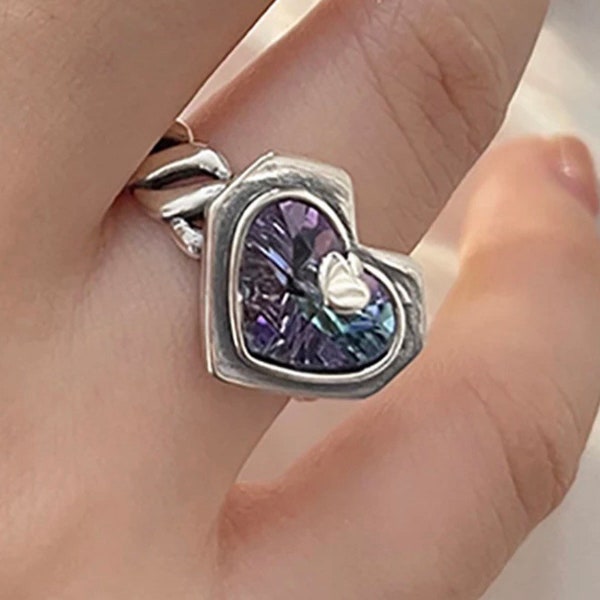 Iridescent Ring - Etsy
