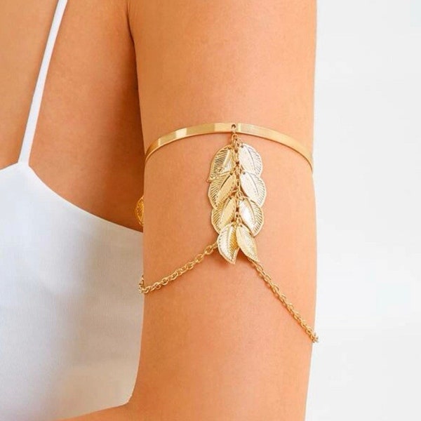 Leaf Arm Cuff - Etsy