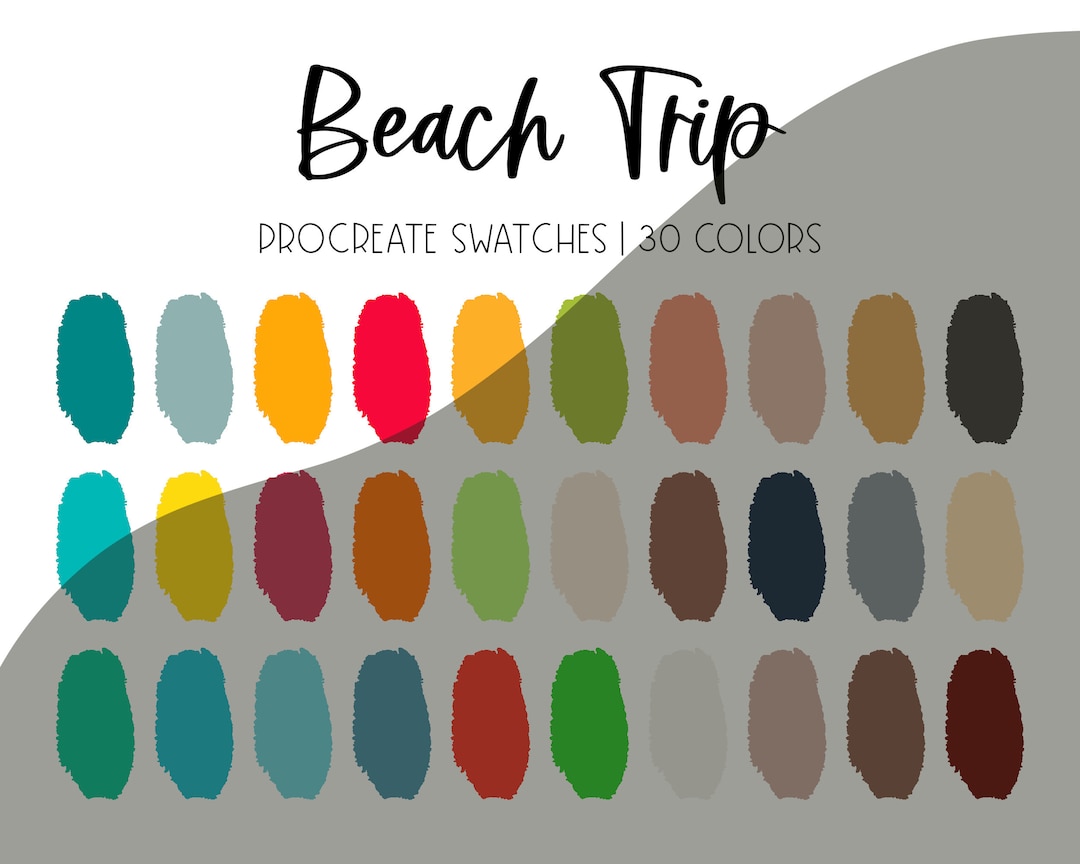 Beach Trip Color Palette | Beachy Colors | Summer Color Palette ...