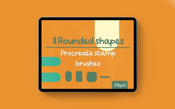 Procreate Brush Stamps / Rounded Procreate Shapes / Boho | Etsy