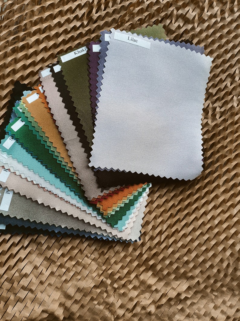 Natural Silk Samples/100% Real Silk Color / Pure Silk Satin - Etsy