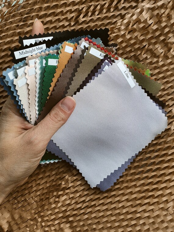 Natural Silk Samples/100% Real Silk Color / Pure Silk Satin - Etsy