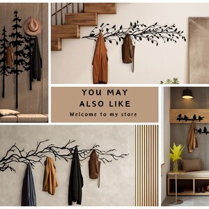 Large Forest Decor Wall Mount Metal Pine Tree Wall Decor Forest Wall ...