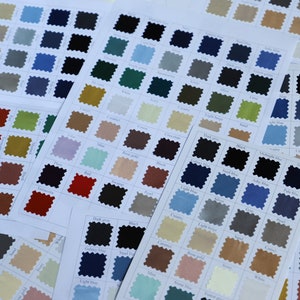 Natural Silk Samples/100% Real Silk Color / Pure Silk Satin Samples - Etsy