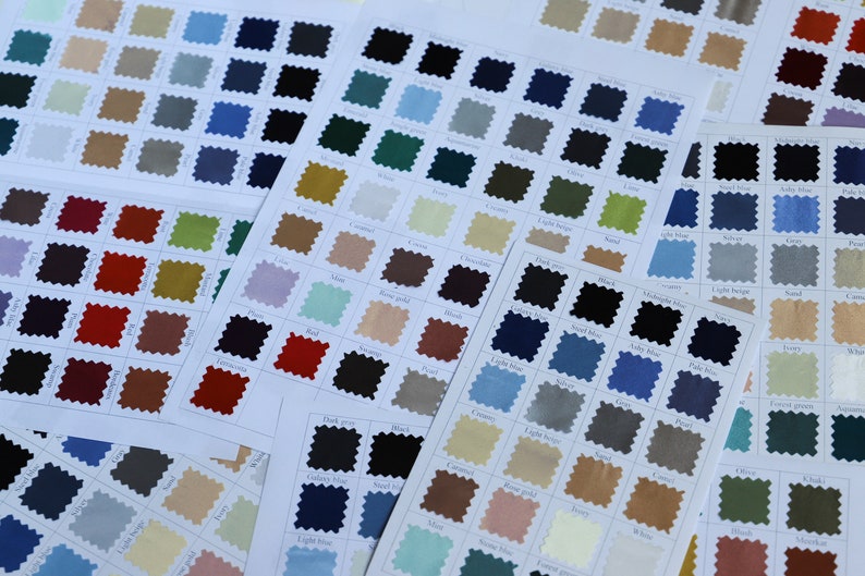 Natural Silk Samples/100% Real Silk Color / Pure Silk Satin - Etsy