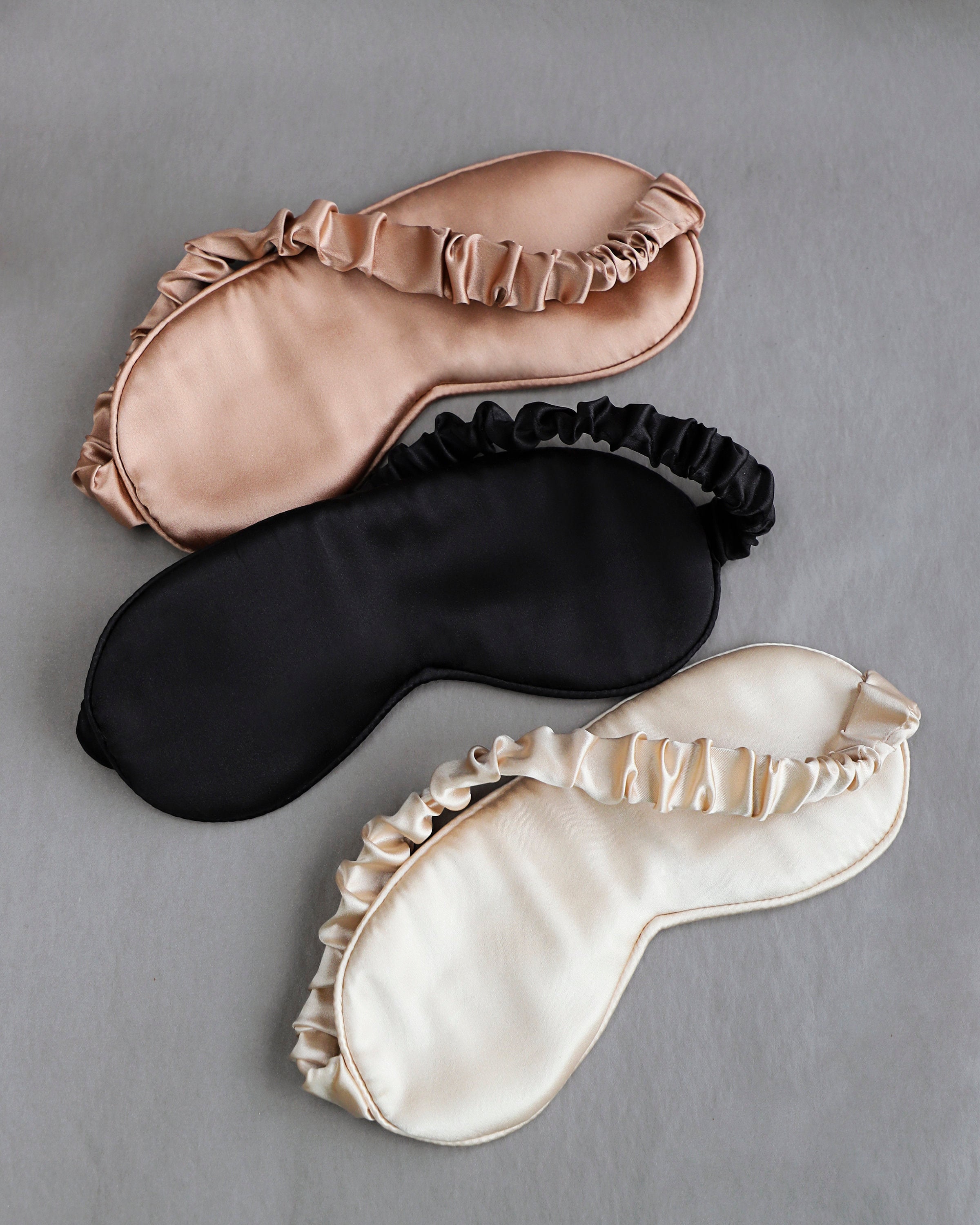 Silk mask eyes mask silk satin sleep mask silk caramel light | Etsy