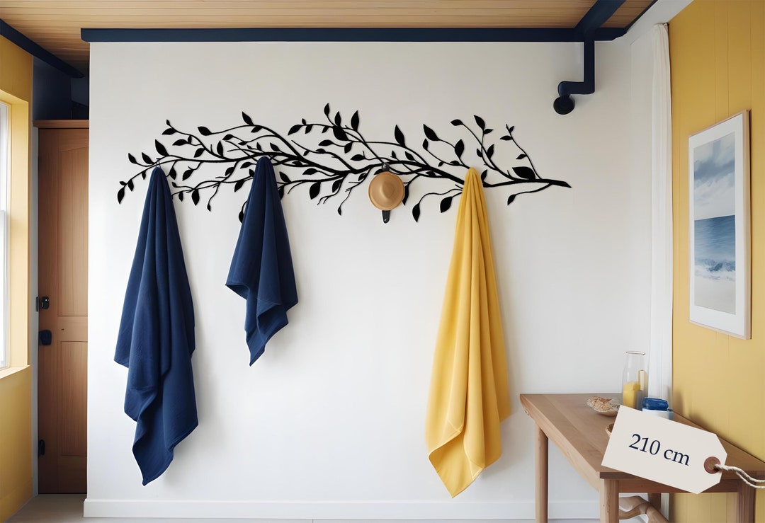 Extra Large Tree Branch Coat Rack Wall Mount, Modern Towel Rack ...