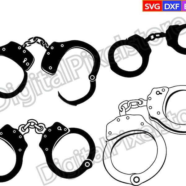 Handcuffs Svg - Etsy