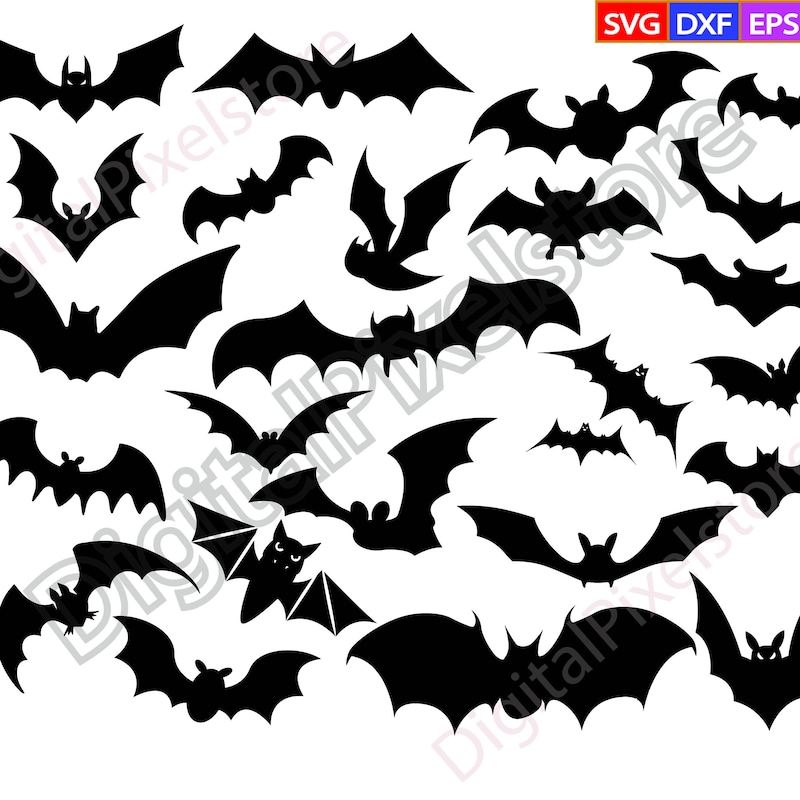 Bat Svg - Etsy