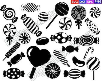 Candy SVG Bundle: Sweet Treats Clipart (digital Download) - Etsy