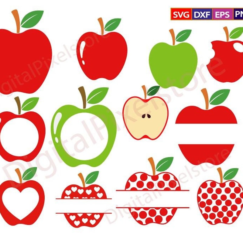 Apple Svg - Etsy