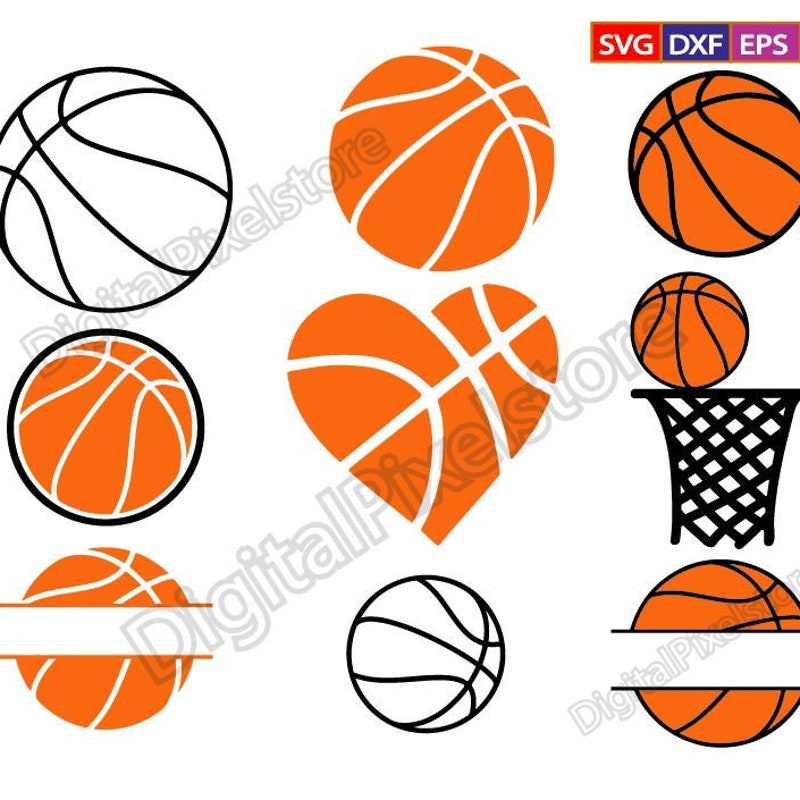 Split Basketball Svg - Etsy