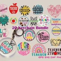 Teacher Keychain - Etsy
