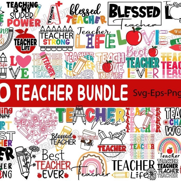 Teacher Svg Bundle - Etsy