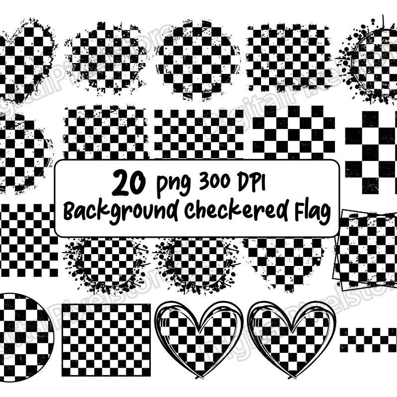 Checkered Print - Etsy
