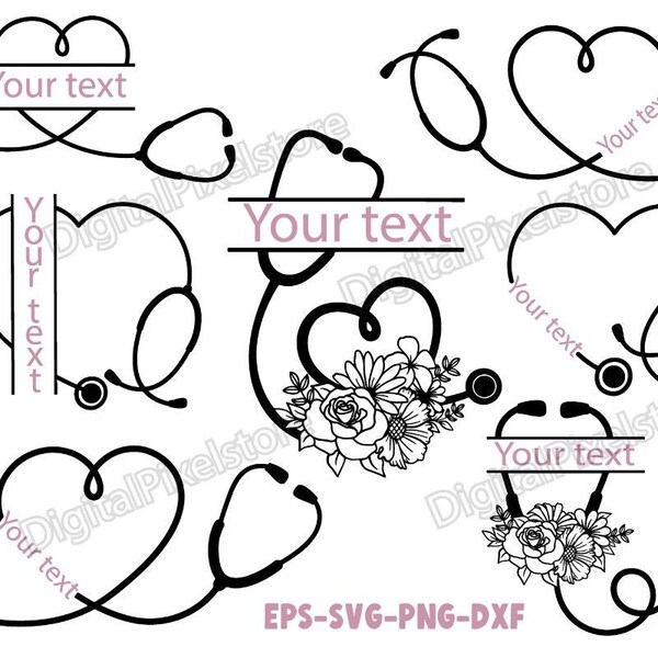 Stethoscope Svg - Etsy