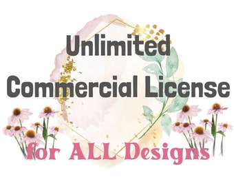 Unlimited Commercial License for ALL Artwork - Etsy