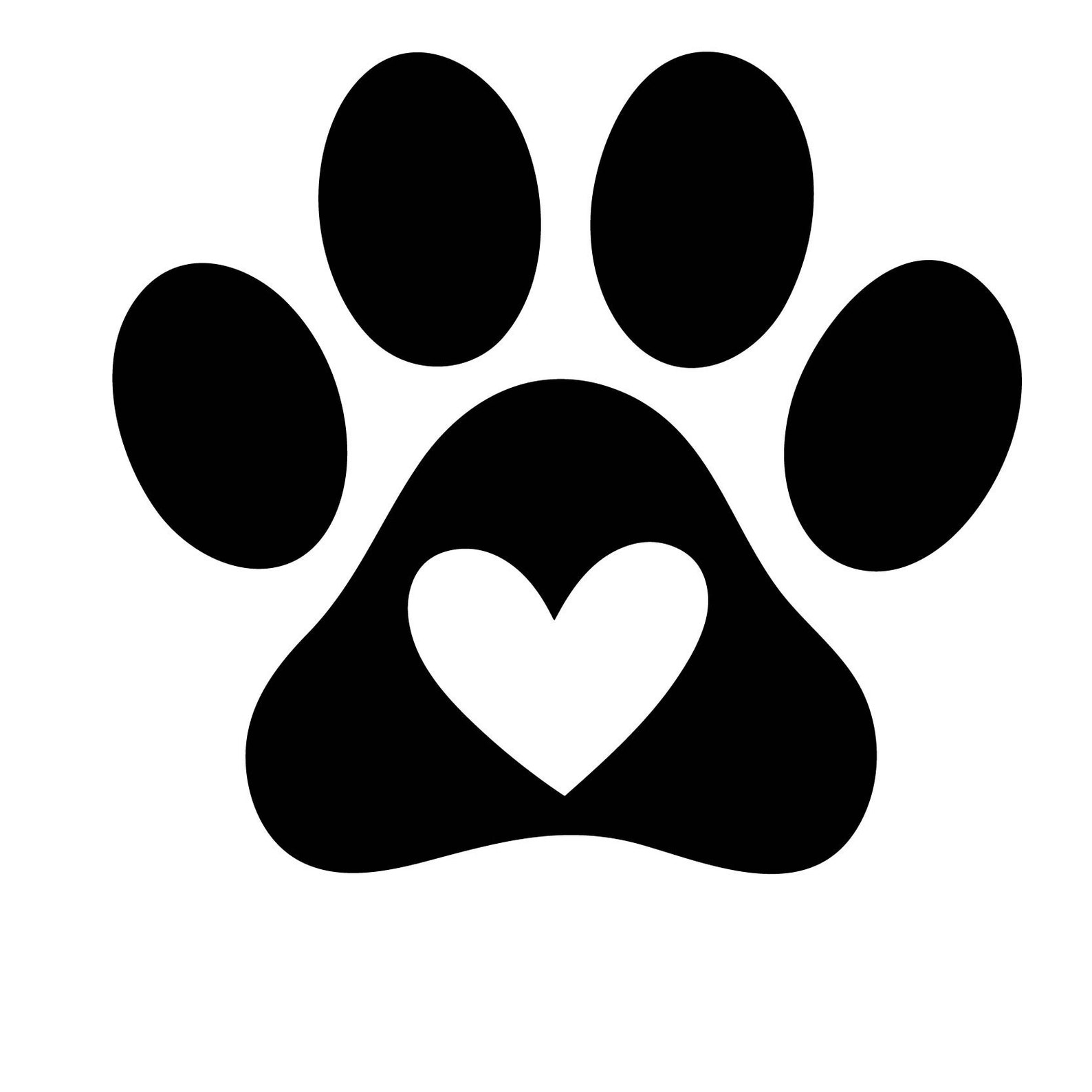 Pfotendruck SVG Datei Pfote Print SVG BundleHerz Liebe Pfote - Etsy.de